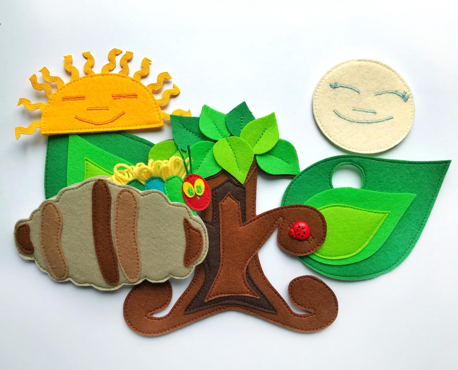 Felt the Very Hungry Caterpillar Early Learning Felt Food Educational ...