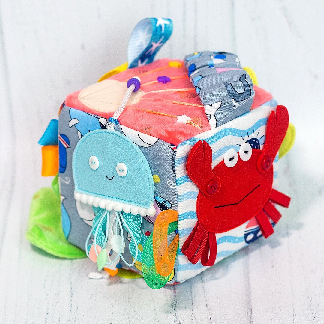Sensory Toys,soft Block,fine Motor Skills,activity Cube,fish Toys Kids ...