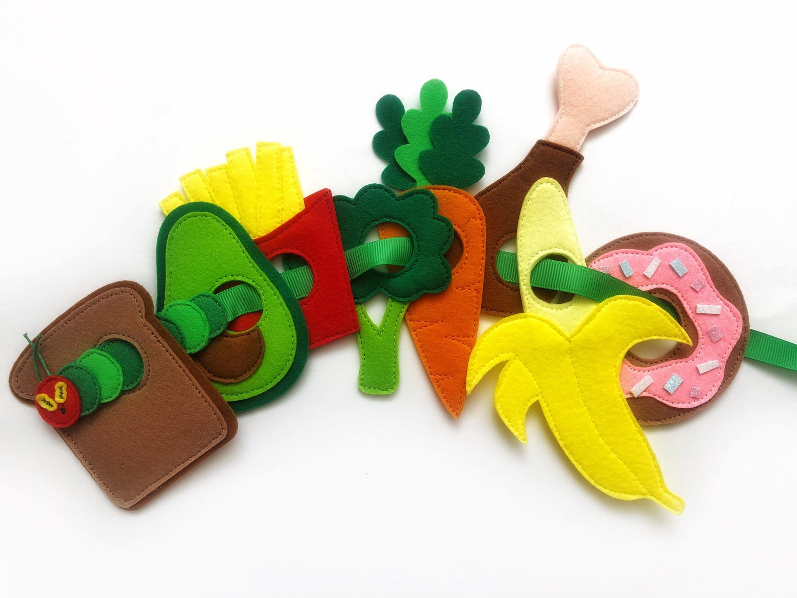 Felt the Very Hungry Caterpillar Early Learning Felt Food Educational ...