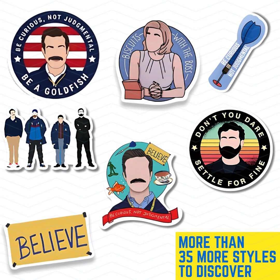 Ted Lasso Stickers Fan Favorite Gifts for Die-hard Fans and Collectors ...