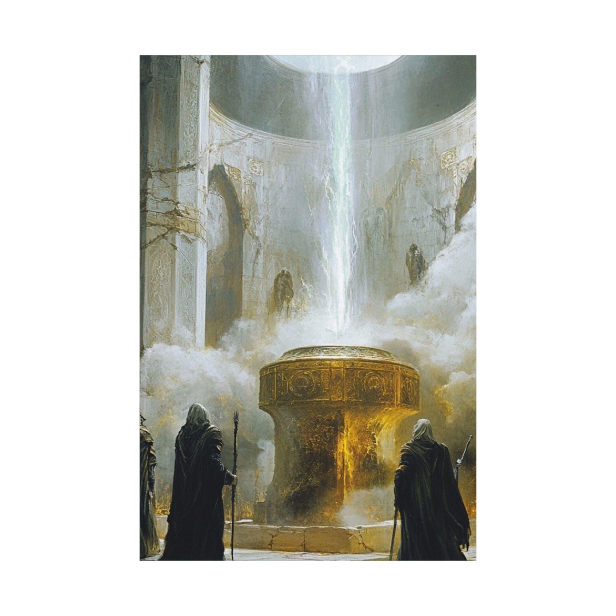 Cosmic Throne Vertical Poster, Space Wall Art, Galaxy Room Decor ...