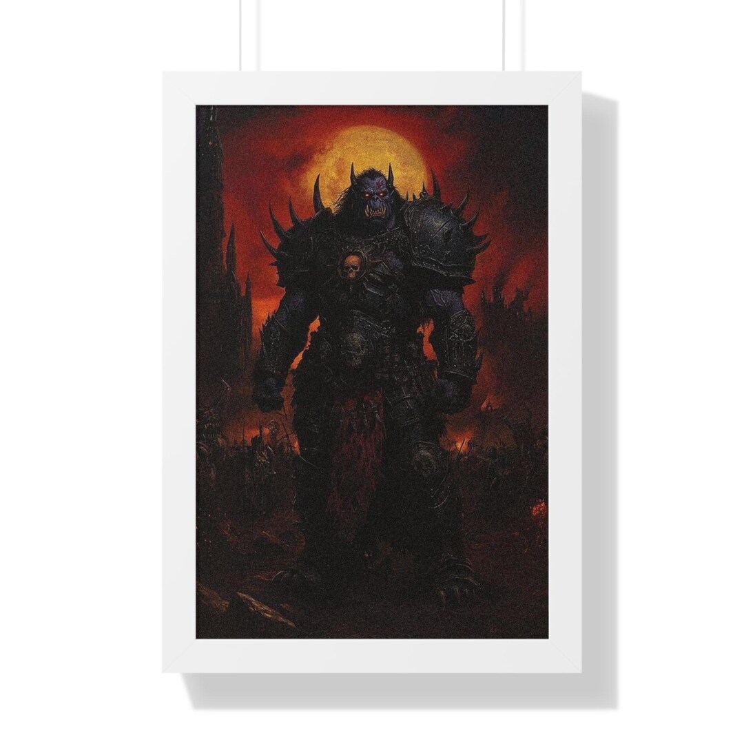 Vertical Poster: Goblin With Armour, Fantasy Wall Art Print, Mythical ...