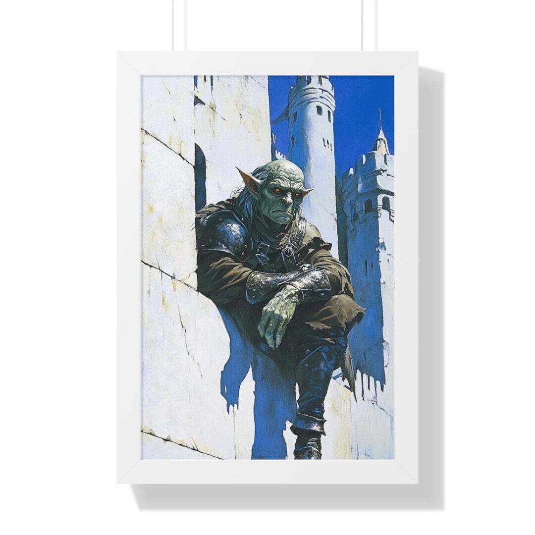 Orc Warrior Vertical Poster, Fantasy Wall Art, Home Decor - Etsy