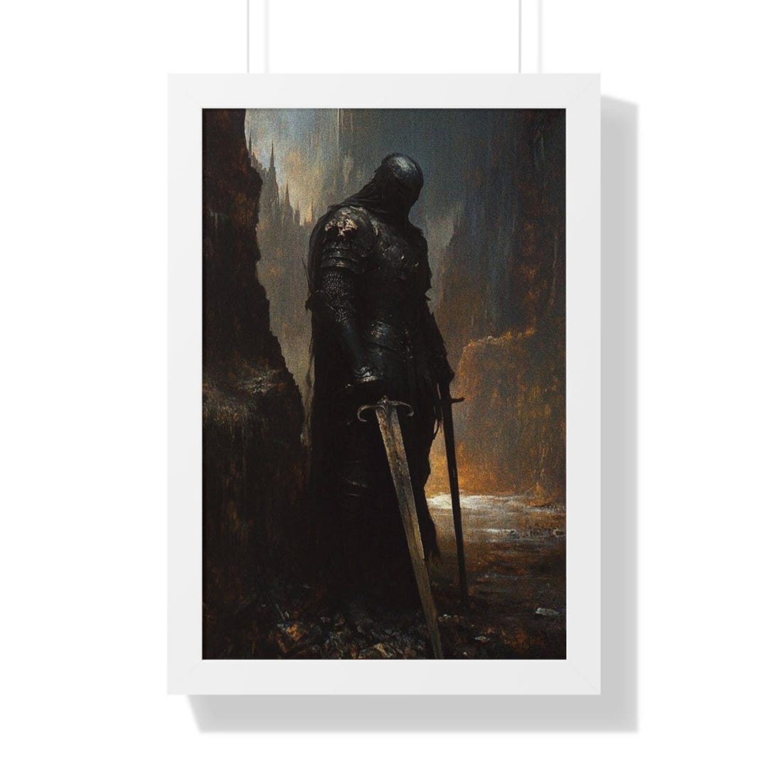 Vertical Poster, Dark Knight Design, Home Decor Wall Art Print, Man ...