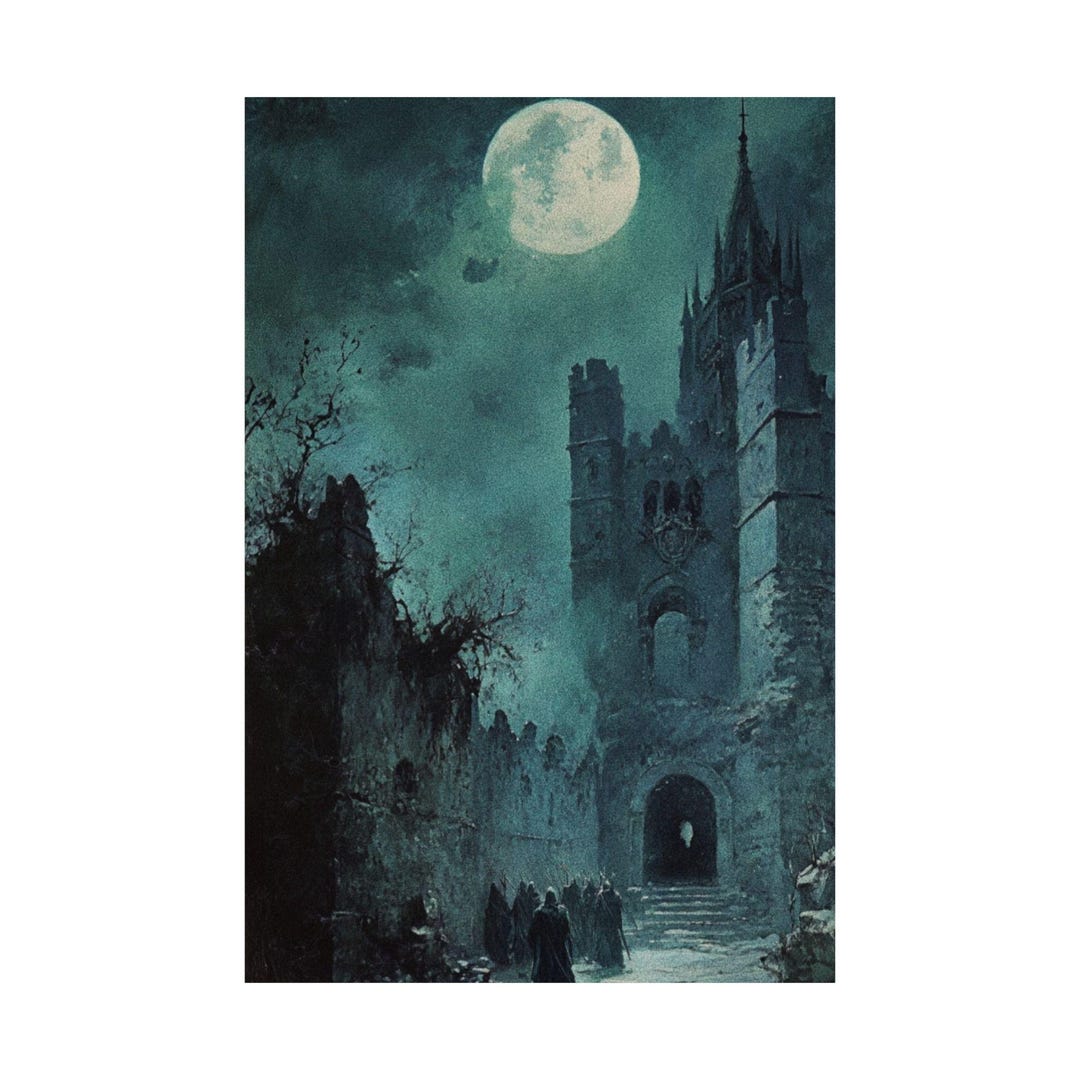 Gothic Castle Wall Art - Matte Vertical Posters for Home Decor ...