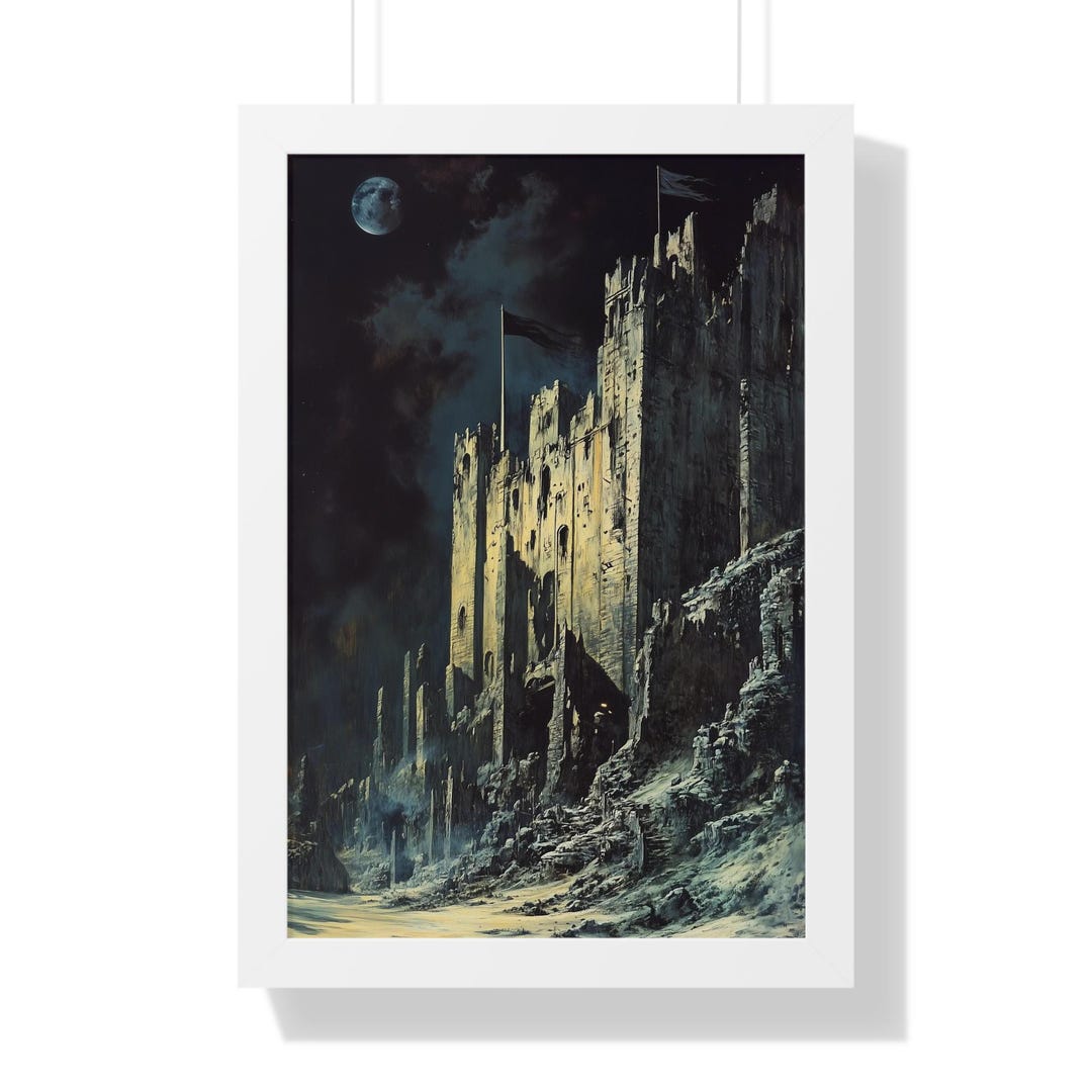 Medieval Castle Print, Fantasy Wall Art, Fairytale Home Decor - Etsy