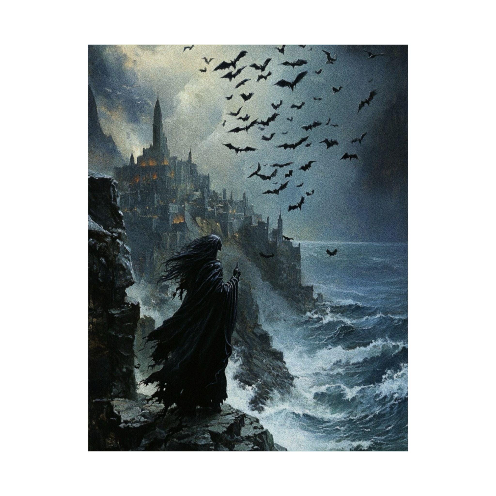 Gothic Wall Art Print Matte Vertical Posters, Dark Aesthetic Home Decor ...