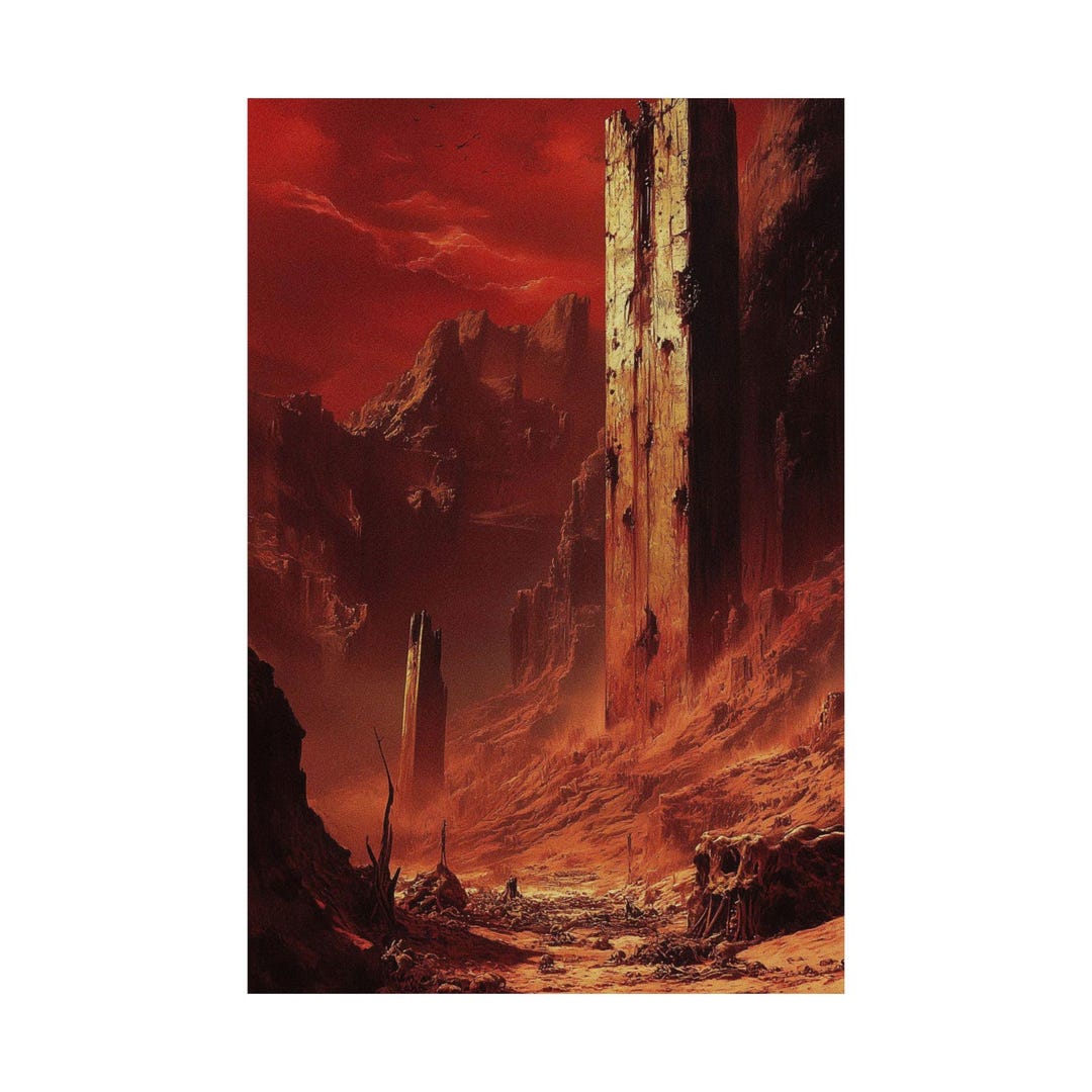 Vertical Poster, Red Keep Artwork for Home Decor, Matte Wall Print ...