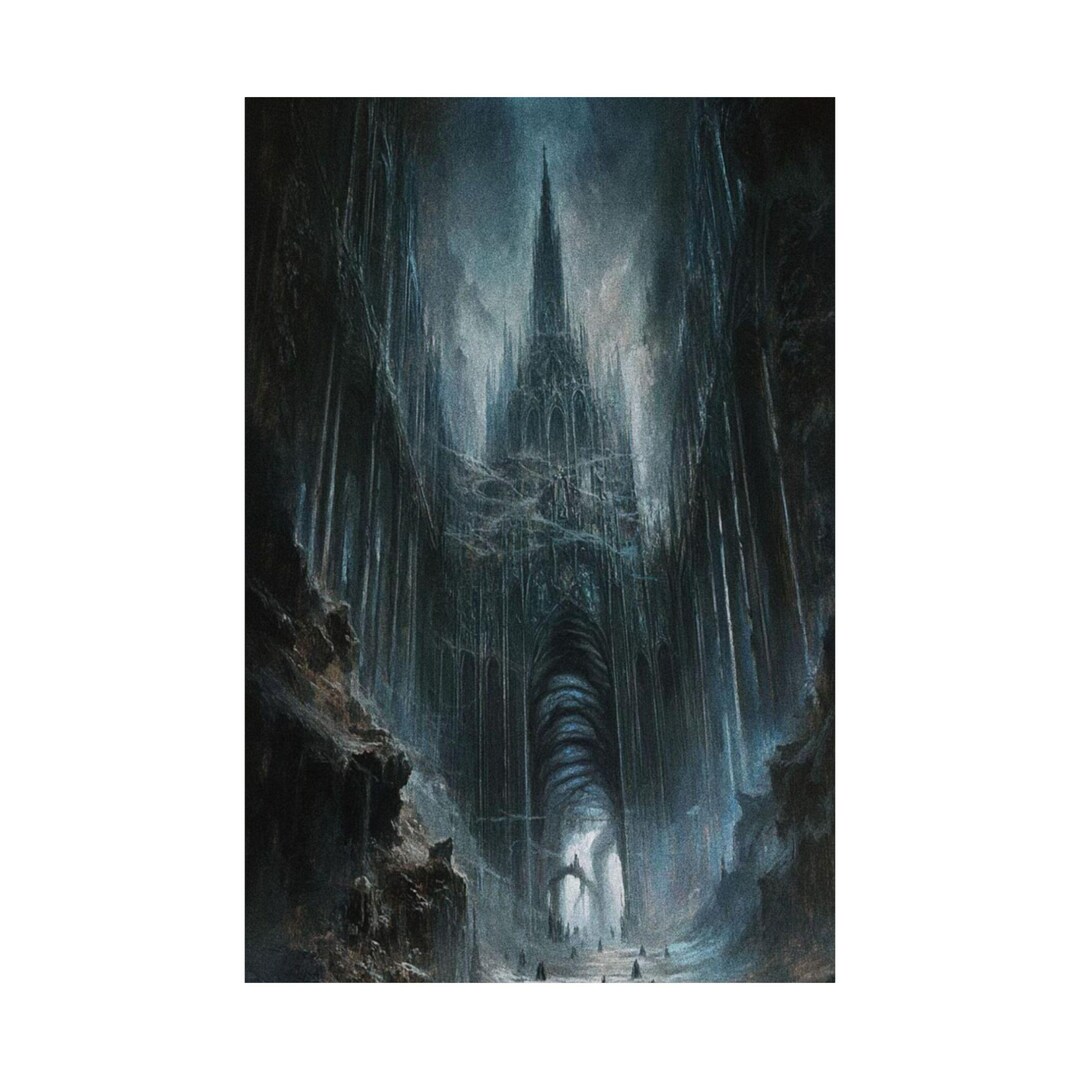 Gothic Church Poster, Dark Art Print, Religious Wall Decor - Etsy