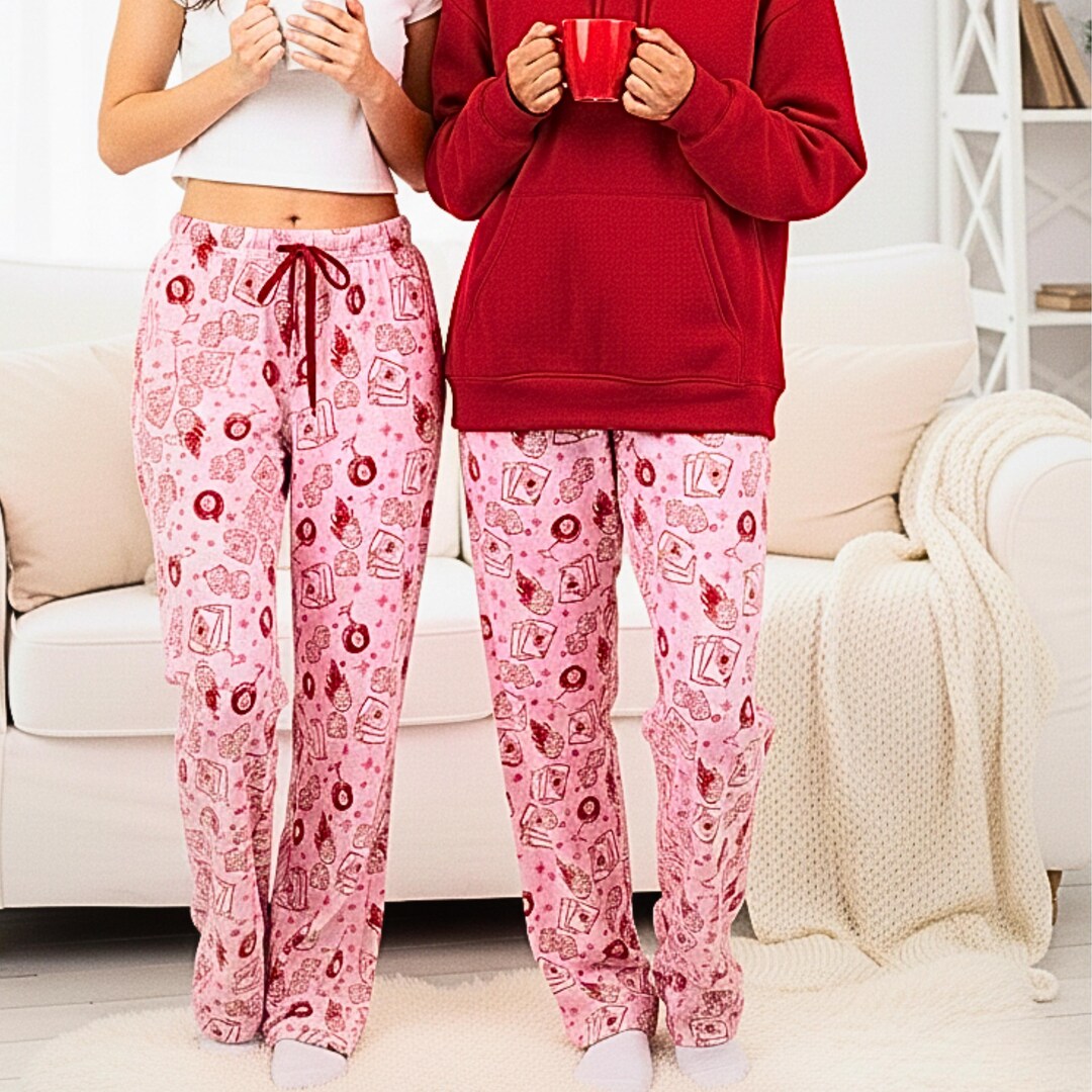 Breakfast Print Pajama Pants, Soft Lounge Sleepwear - Etsy