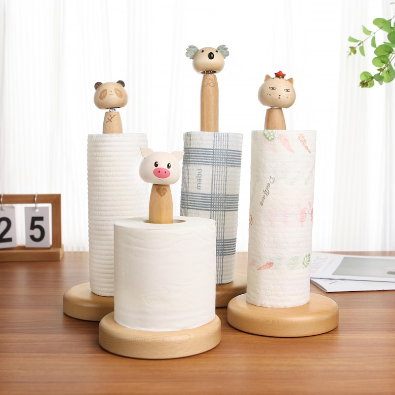 Wooden Paper Towel Holder - Etsy