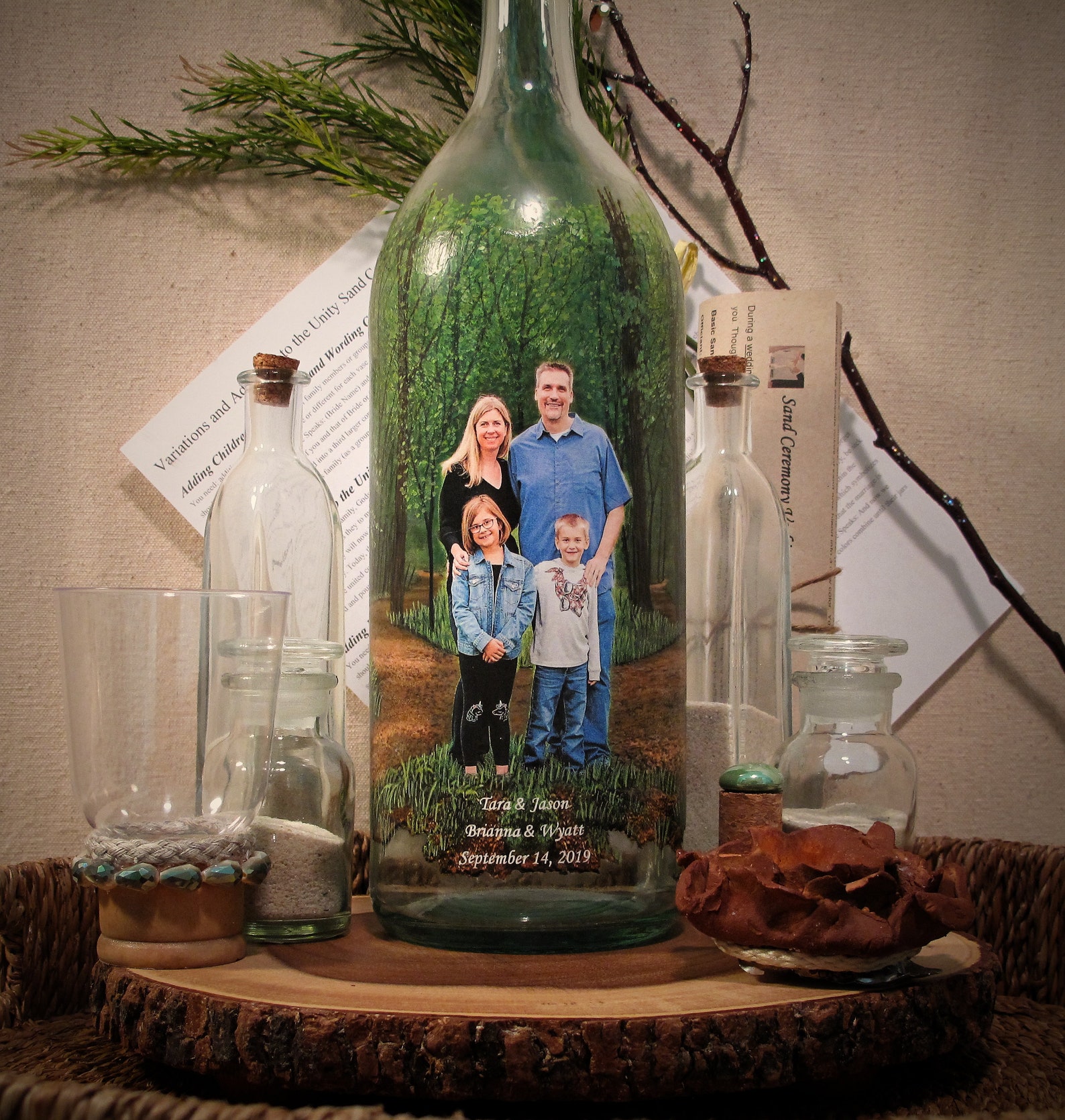 Family Sand Ceremony Set Personalized Family Unity Ceremony - Etsy