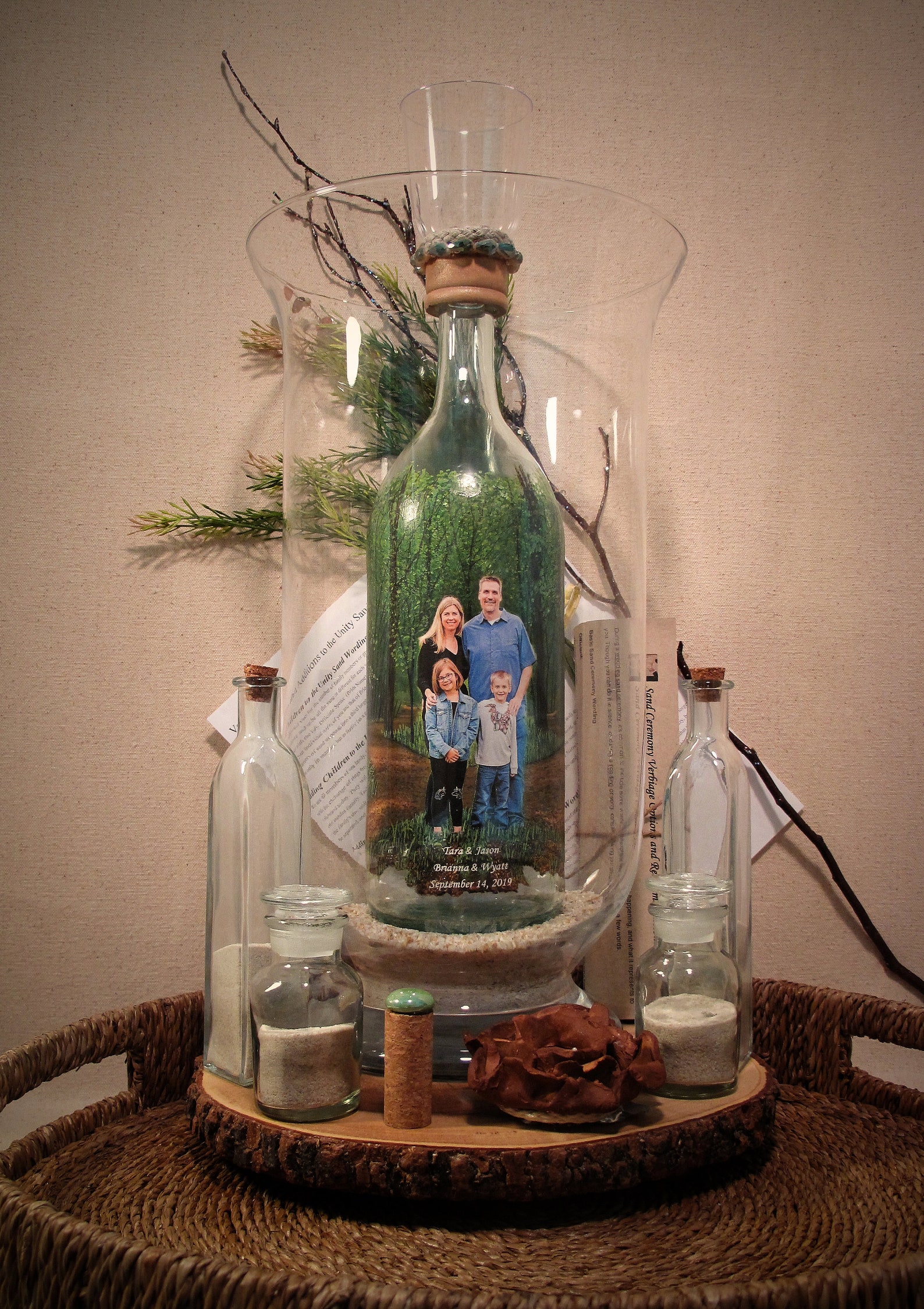 Family Sand Ceremony Set Personalized Family Unity Ceremony | Etsy