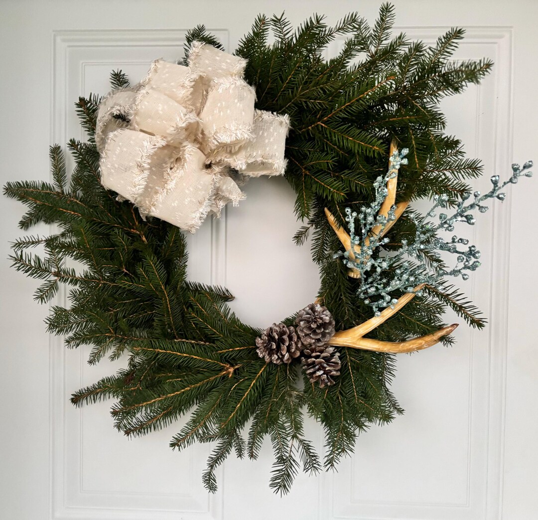 Luxury Antler Wreath-lodge Wreath-cabin Wreath-hunters Wreath-deer ...