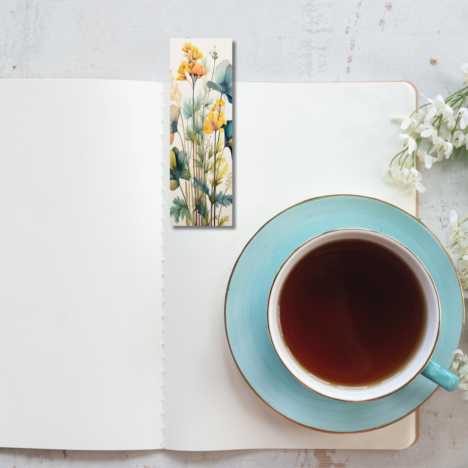 12 Colorful Botanical Printable Bookmarks | Digital Bookmarks | JPEG ...