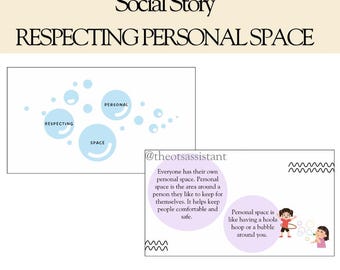 Personal Space Social Story: Respecting Boundaries (PDF) - Etsy