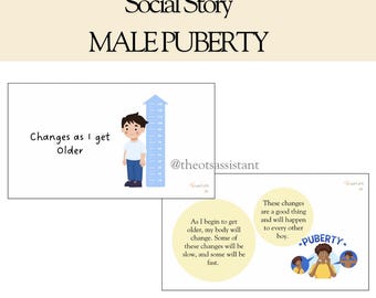 Going Through Puberty Social Story - Etsy UK