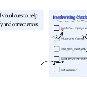 Handwriting Checklist - Etsy