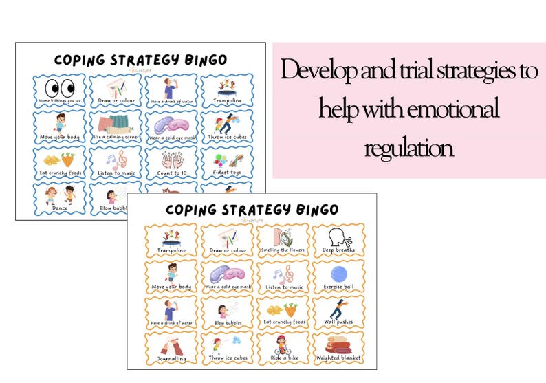Coping Strategy Bingo - Etsy