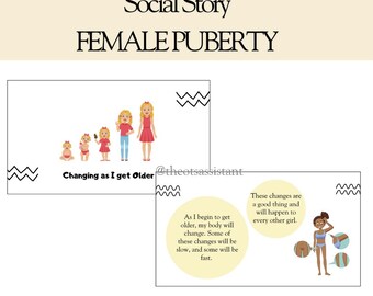 Going Through Puberty Social Story - Etsy UK