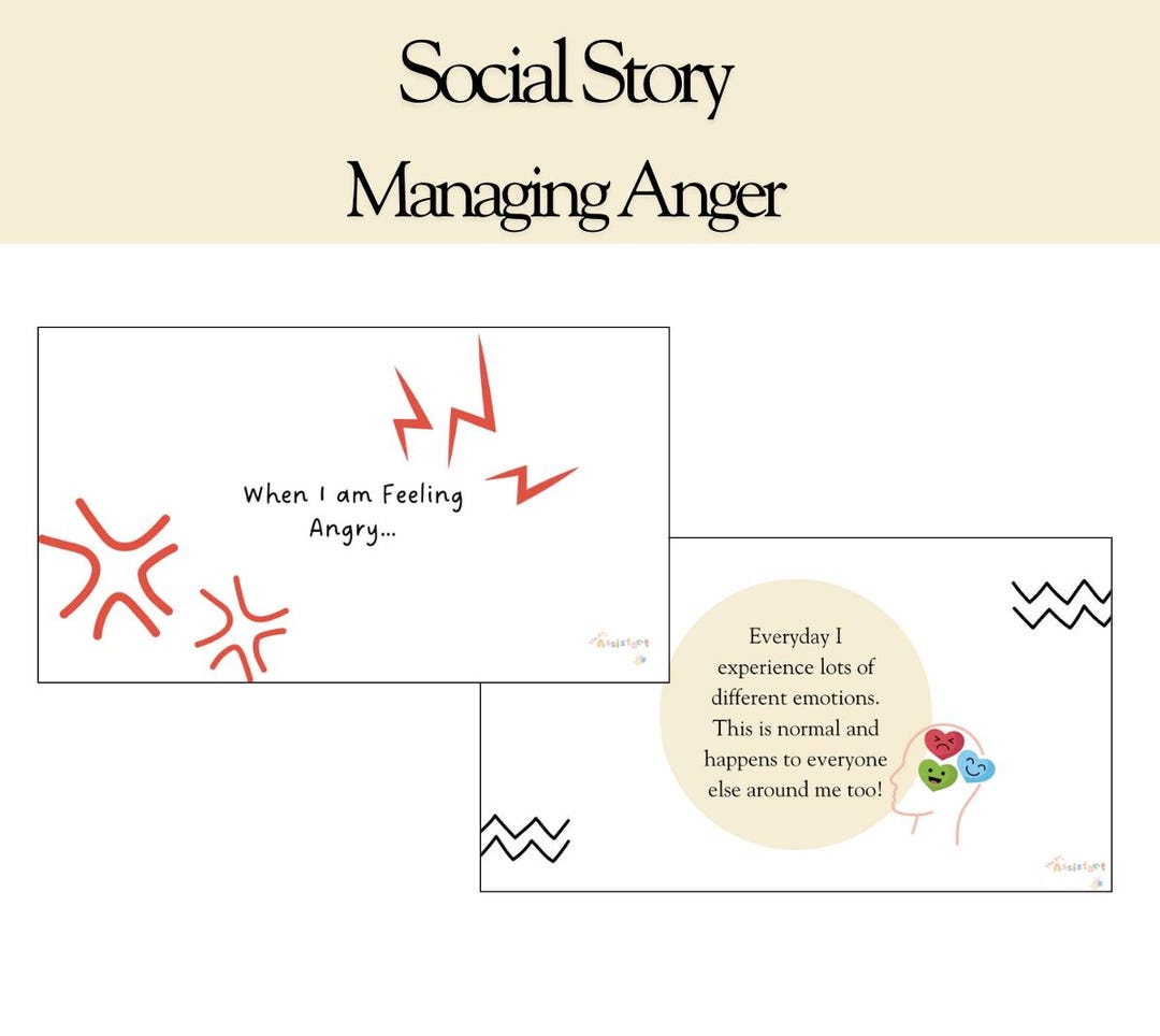 Social Story - Anger - Etsy