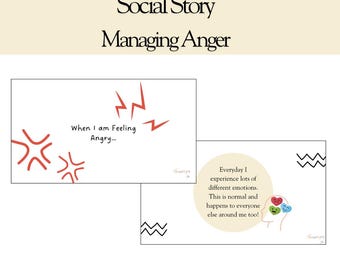 Social Story When I'm Feeling Mad, Anger Emotions Social Story, Social ...