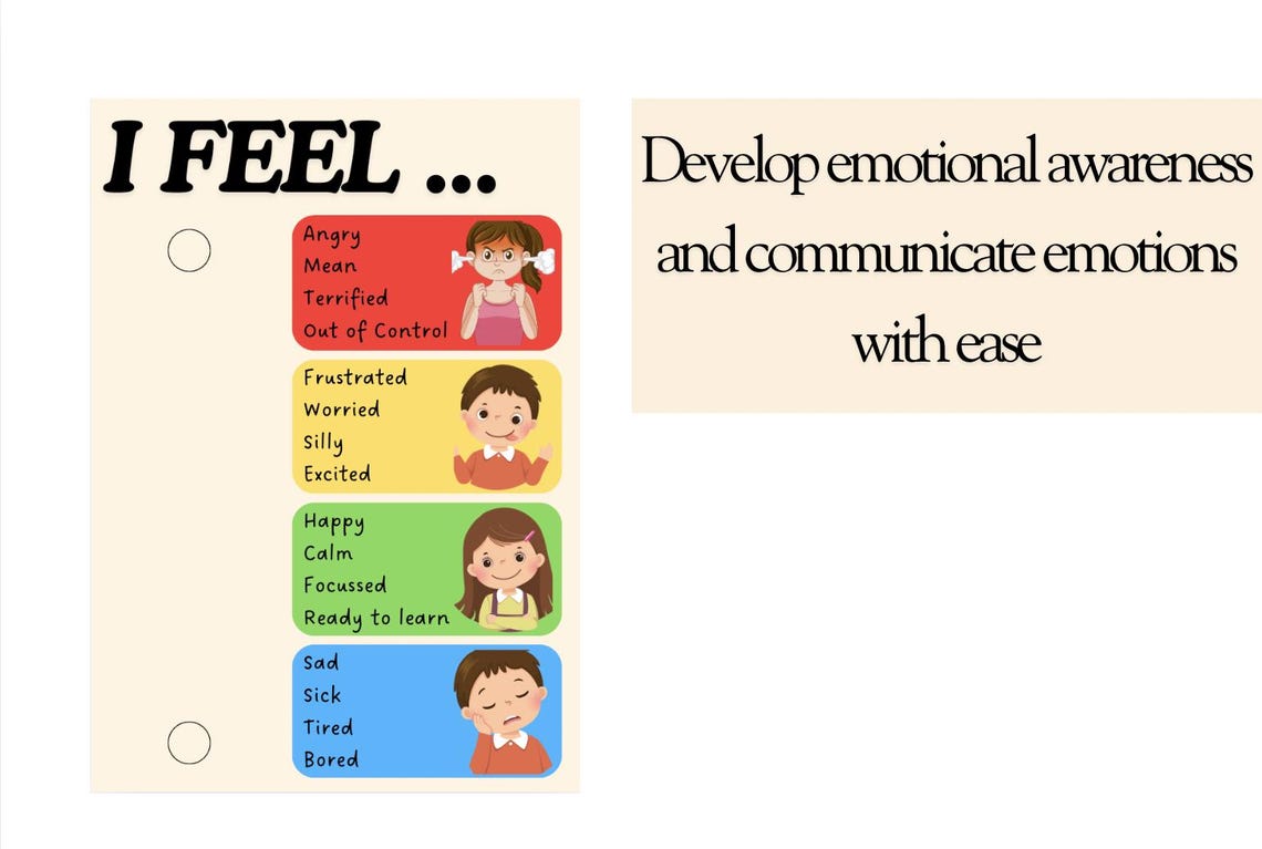 Emotion Communication Card - Etsy