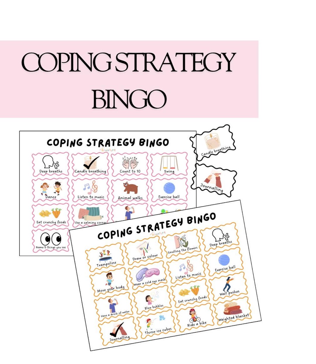 Coping Strategy Bingo - Etsy