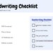 Handwriting Checklist - Etsy