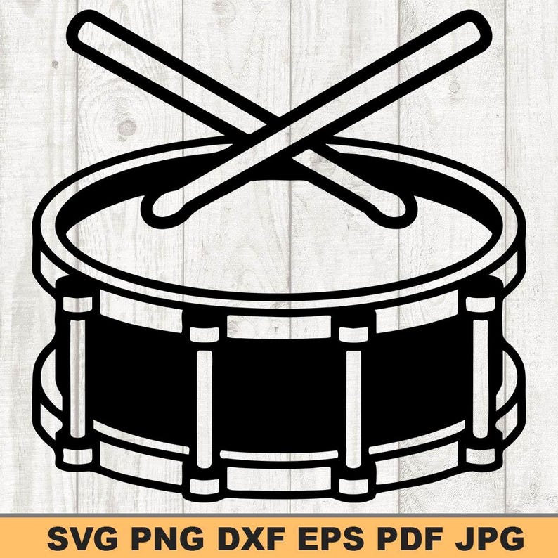 Drum Svg | Music Instrument Svg Design | Percussion Svg | Digital ...