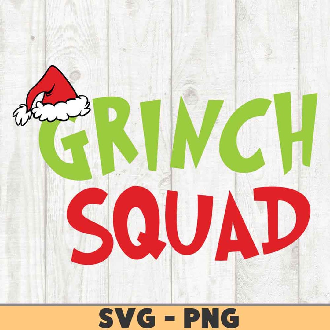 Grinch Squad SVG DXF PNG Digital File Cut File Clipart - Etsy