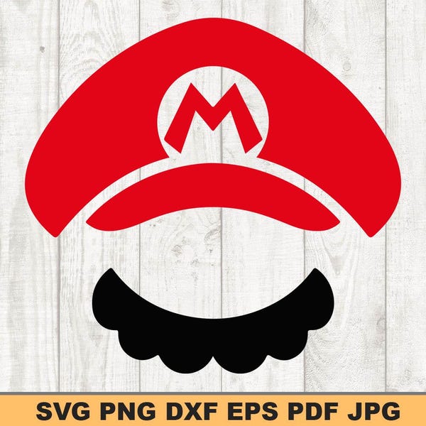 Mario Hat - Etsy