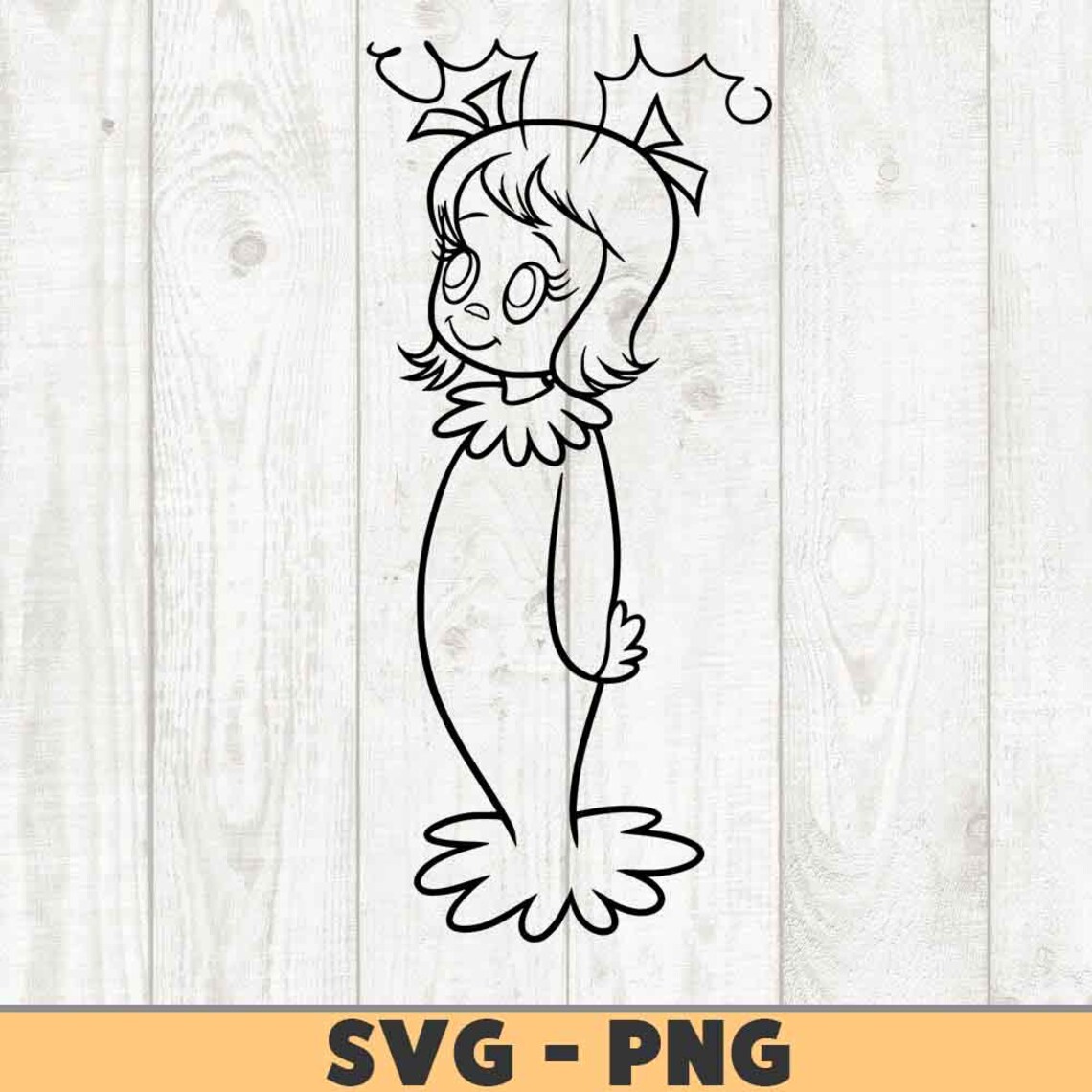 Cindy Lou Who SVG DXF PNG Digital File Cut File Clipart - Etsy