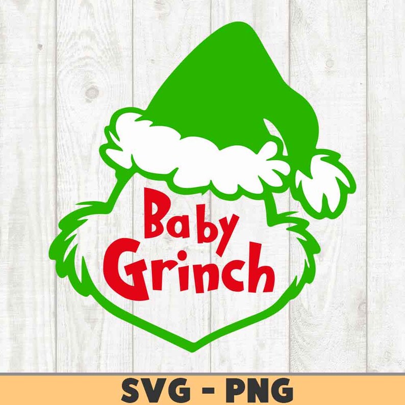 Baby Grinch SVG DXF PNG Digital File Cut File Clipart - Etsy