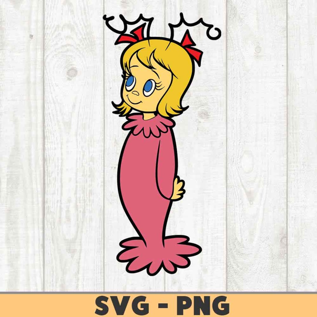 Cindy Lou Who SVG DXF PNG Digital File Cut File Clipart - Etsy Canada