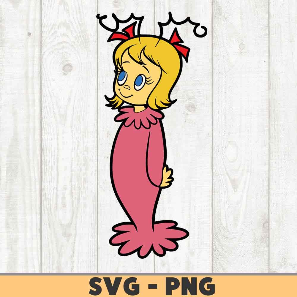 Cindy Lou Who SVG DXF PNG Digital File Cut File Clipart - Etsy