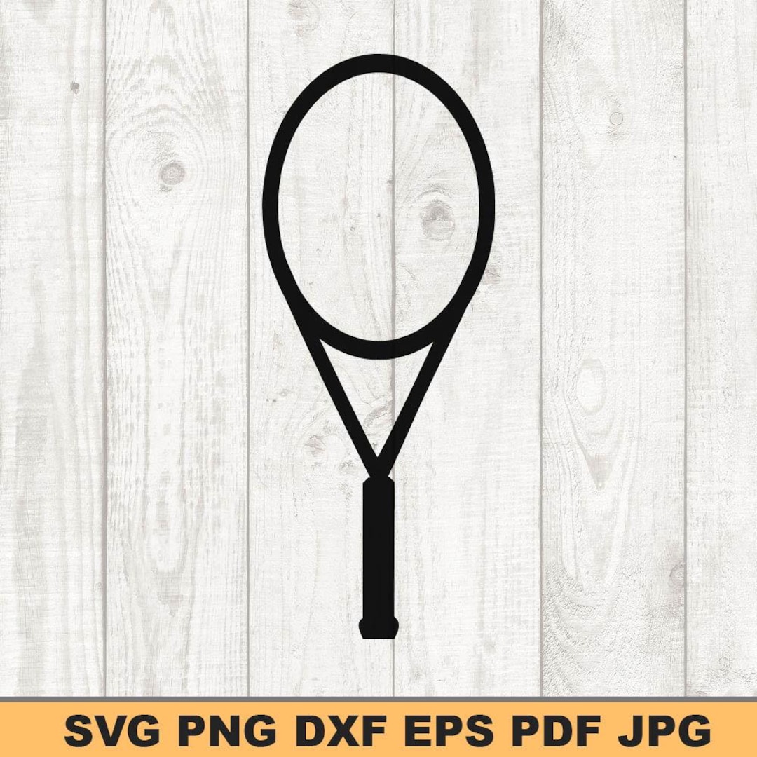 Tennis Racket Digital File SVG DXF PNG File - Etsy