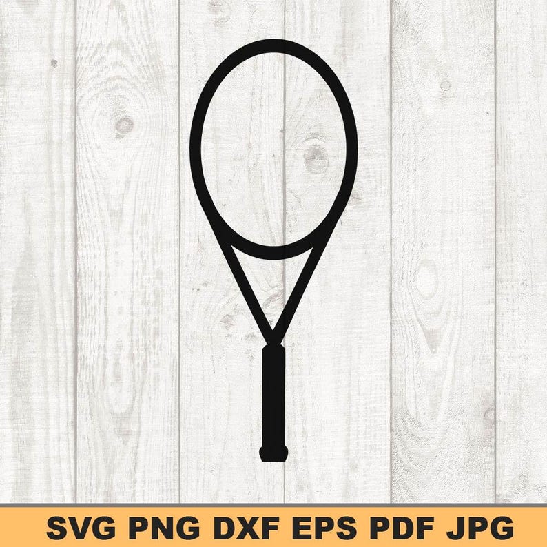 Tennis Racket Digital File SVG DXF PNG File - Etsy