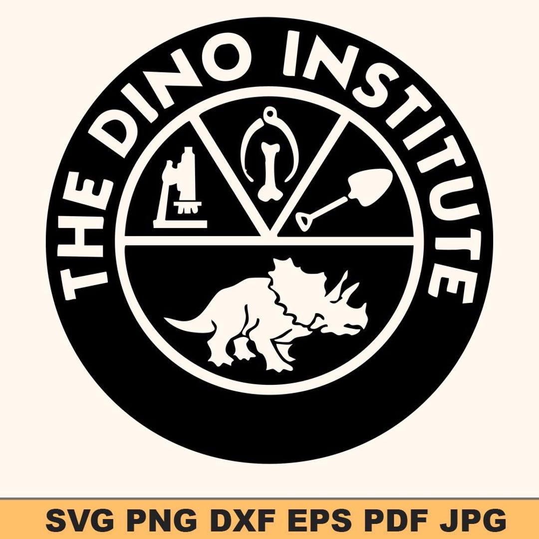Dinosaur Institute Svg | Prehistoric Science Svg Design | Fossil Hunter ...