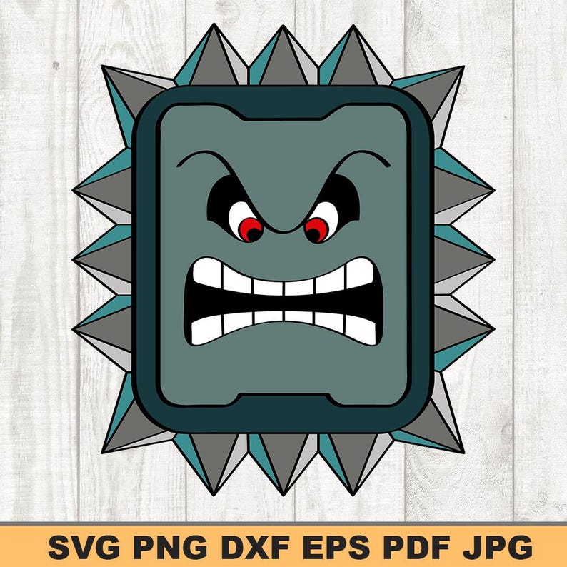 Whomp Mario SVG DXF PNG Digital File Cut File Clipart - Etsy Australia
