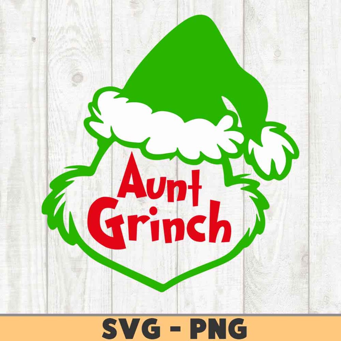 Aunt Grinch SVG DXF PNG Digital File Cut File Clipart - Etsy