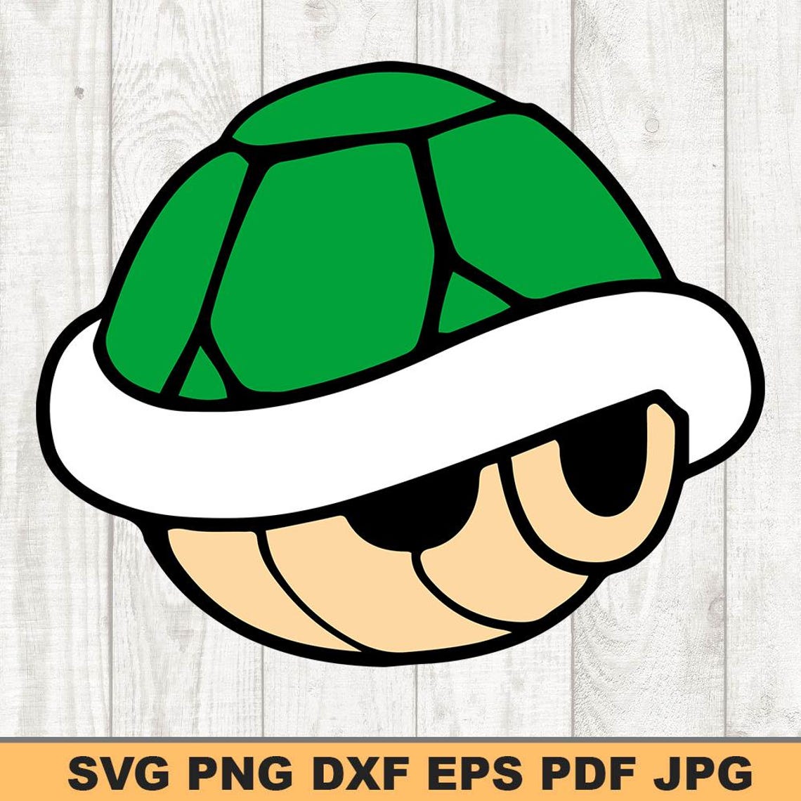 Green Shell Mario SVG DXF PNG Digital File Cut File Clipart - Etsy