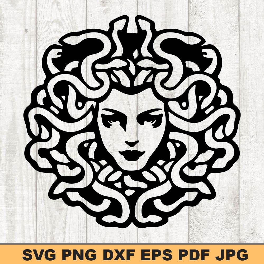 Medusa Digital File SVG DXF PNG File - Etsy