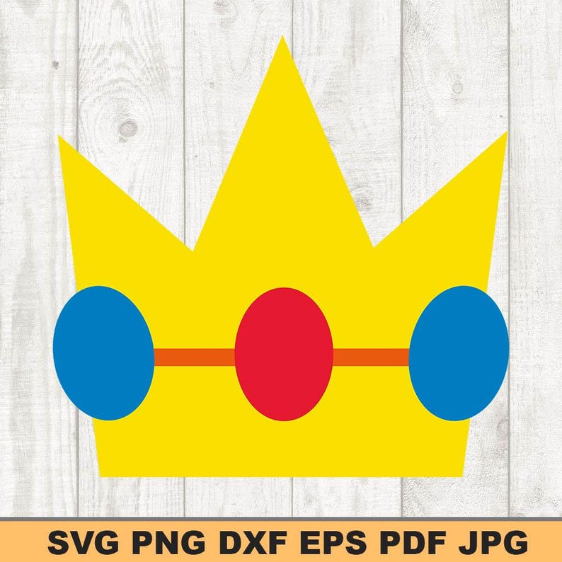 Mario Crown SVG DXF PNG Digital File Cut File Clipart - Etsy