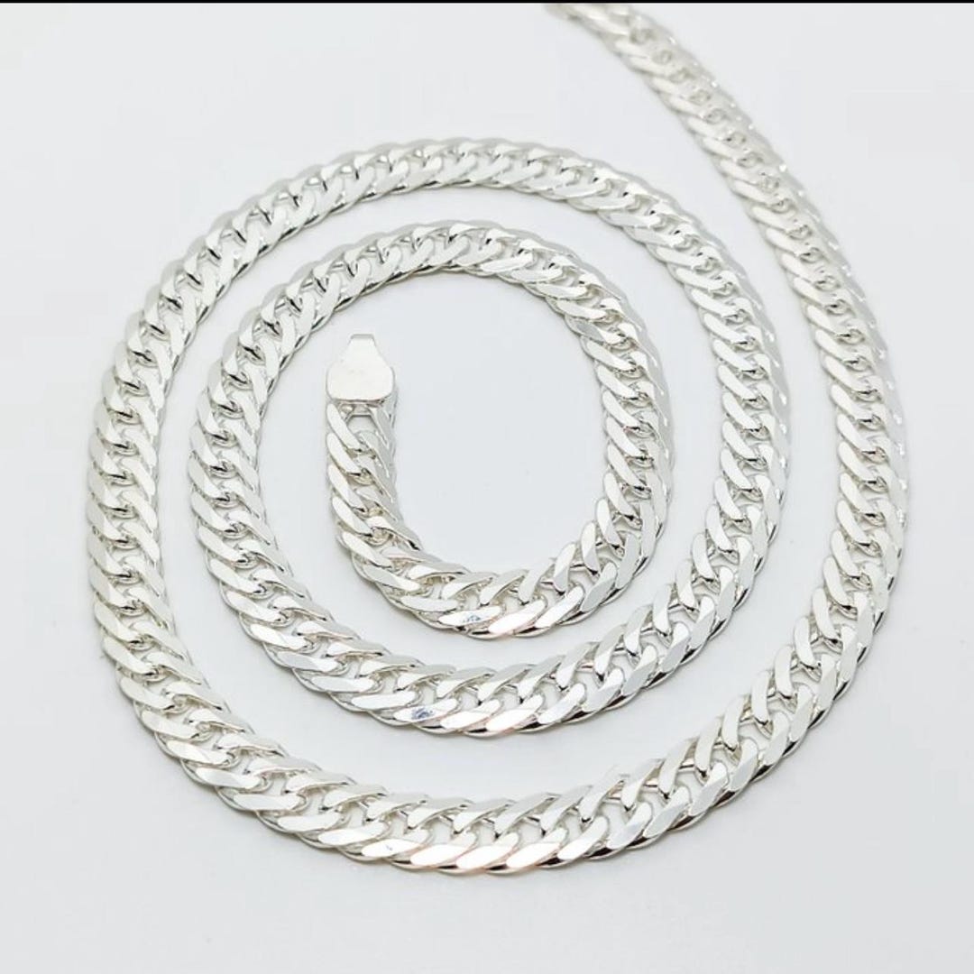 925 Silver Byzantine King Chain Necklace, Byzantine King Chain, Silver ...