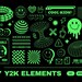 37 Y2k Vector Illustrations Png, Y2k Png, Png Bundle Futuristic Line ...