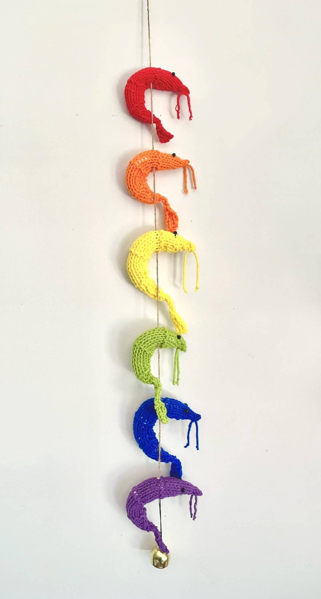 Rainbow Prawn/shrimp Knitted Pride Decoration - Etsy