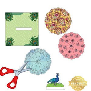 3D Peacock Paper Craft for Kids - Printable Cut and Fold Activity ...