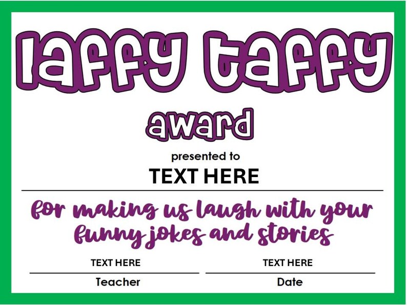 End of the Year Printable Candy Student Awards - Etsy
