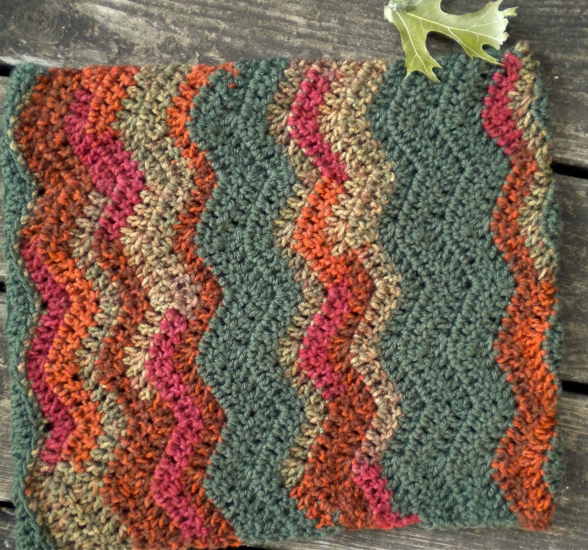 Cowl Autumn Chevron Crochet - Etsy